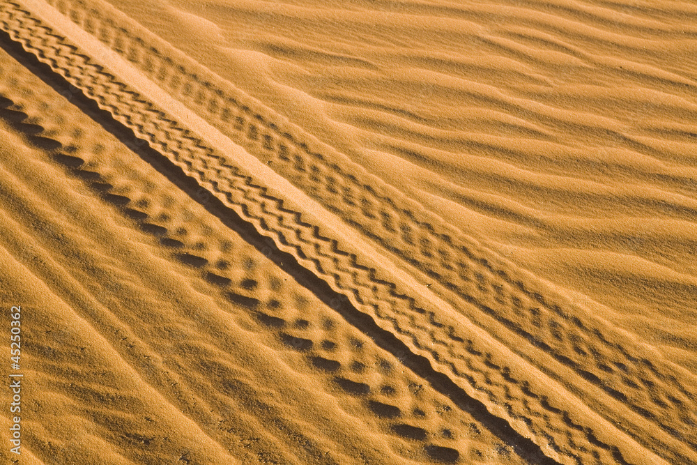 desert track Stock Photo | Adobe Stock