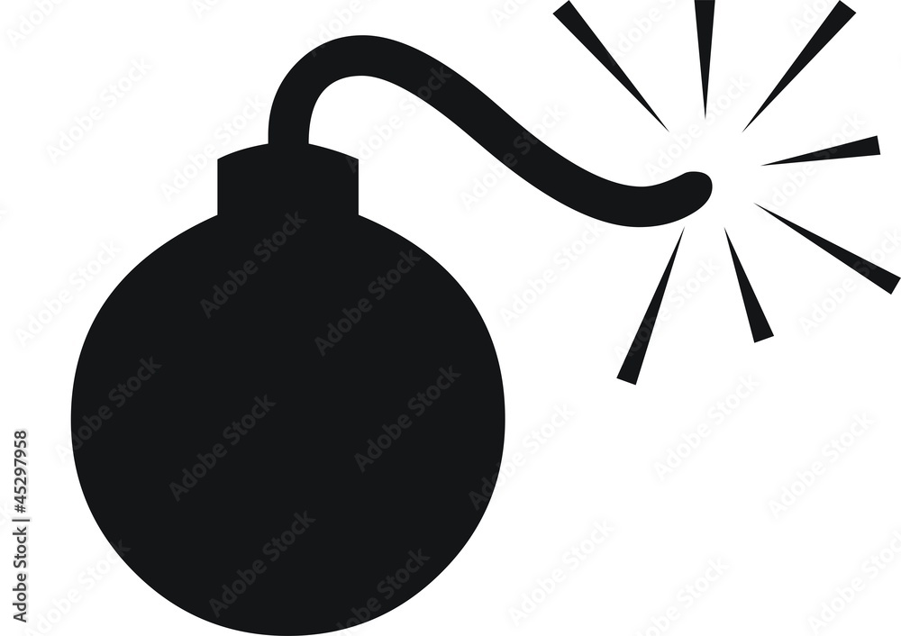 pictogramme bombe Stock Illustration | Adobe Stock