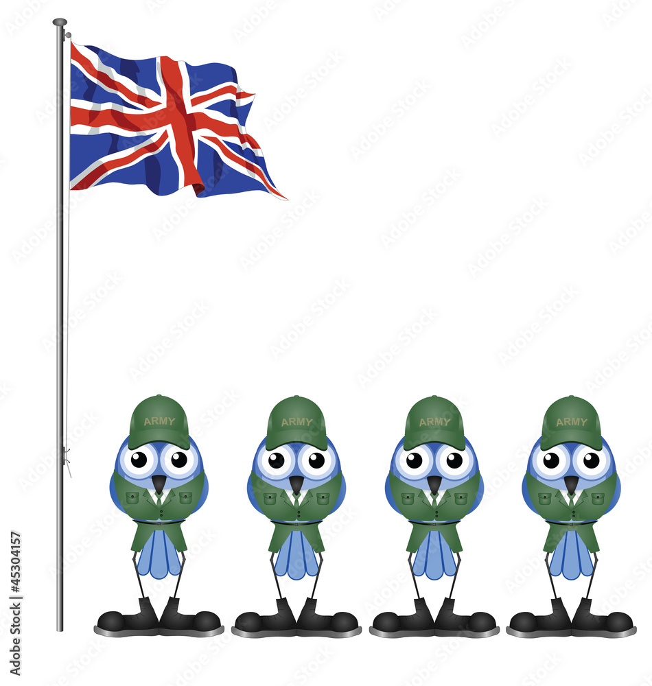 UK soldiers on parade ground Stock Vector | Adobe Stock