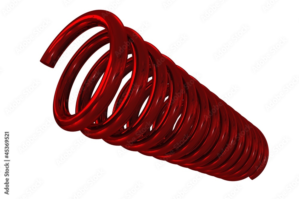 Spiralfeder, Feder, Springferder Stock-Illustration | Adobe Stock