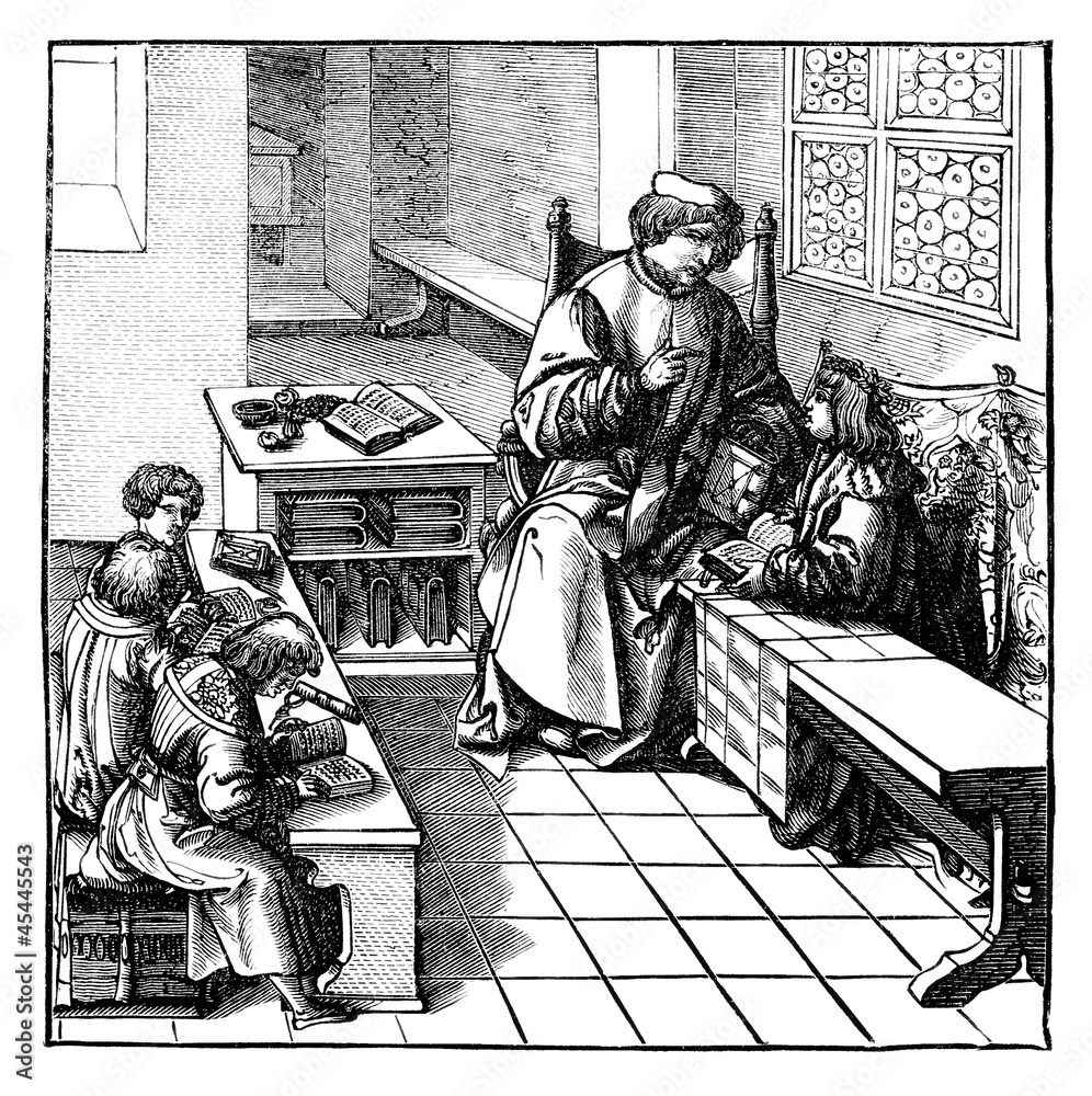 Medieval School - 15th century Stock Illustration | Adobe Stock