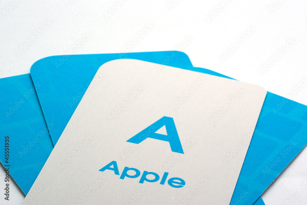 alphabet card Stock Photo | Adobe Stock