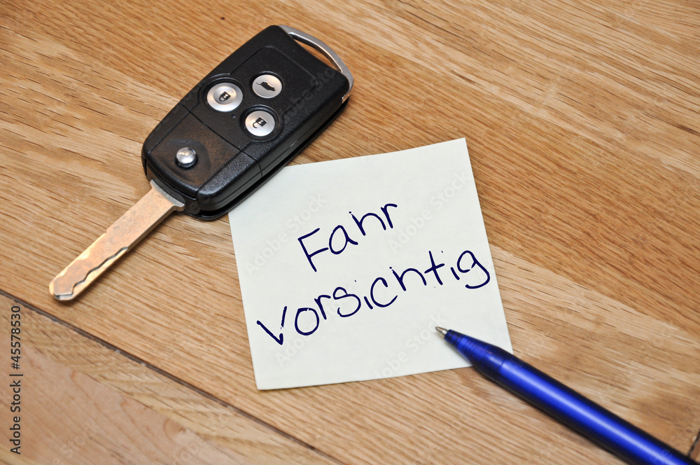 Fahr vorsichtig Stock-Foto | Adobe Stock