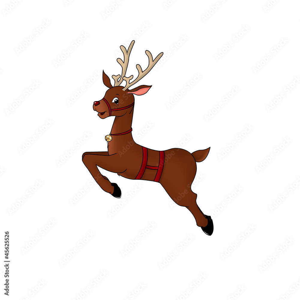 Rudolph Rentier Stock-Illustration | Adobe Stock