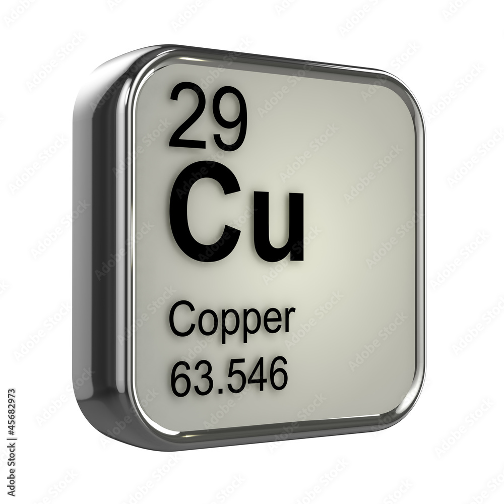 3d Periodic Table - 29 Copper Stock Illustration | Adobe Stock