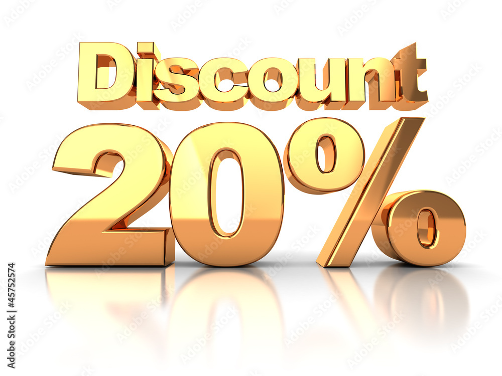 Discount 20 percent Stock Illustration | Adobe Stock