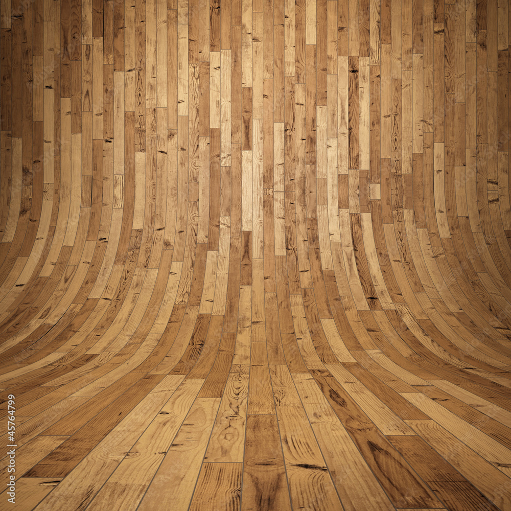 Wooden planks Room with wooden floor and walls Wood texture 素材庫相片 ...
