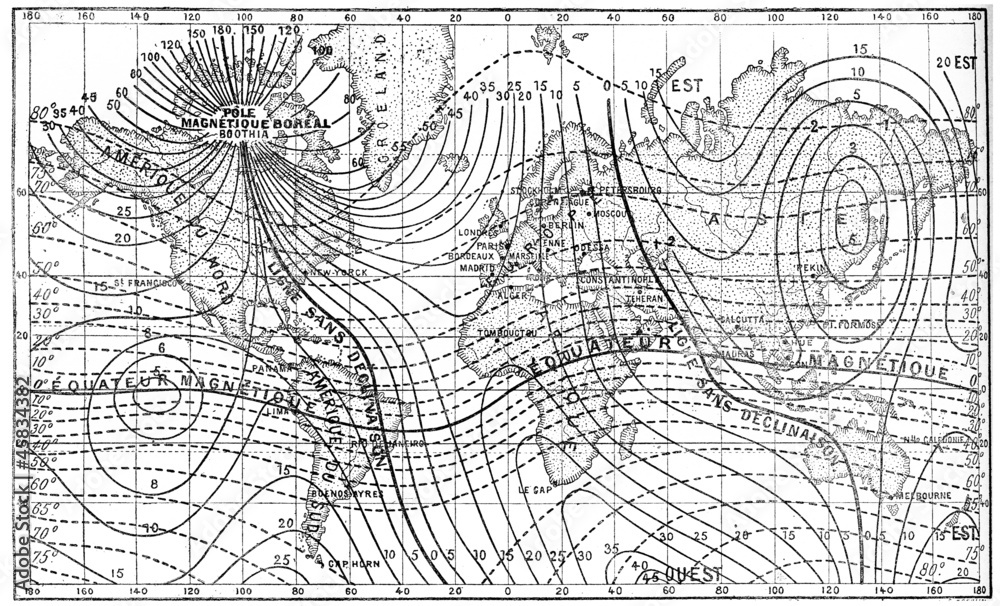 Earth Magnetic Field Map
