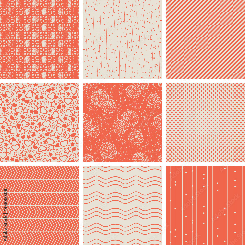 seamless patterns Stock Vector | Adobe Stock