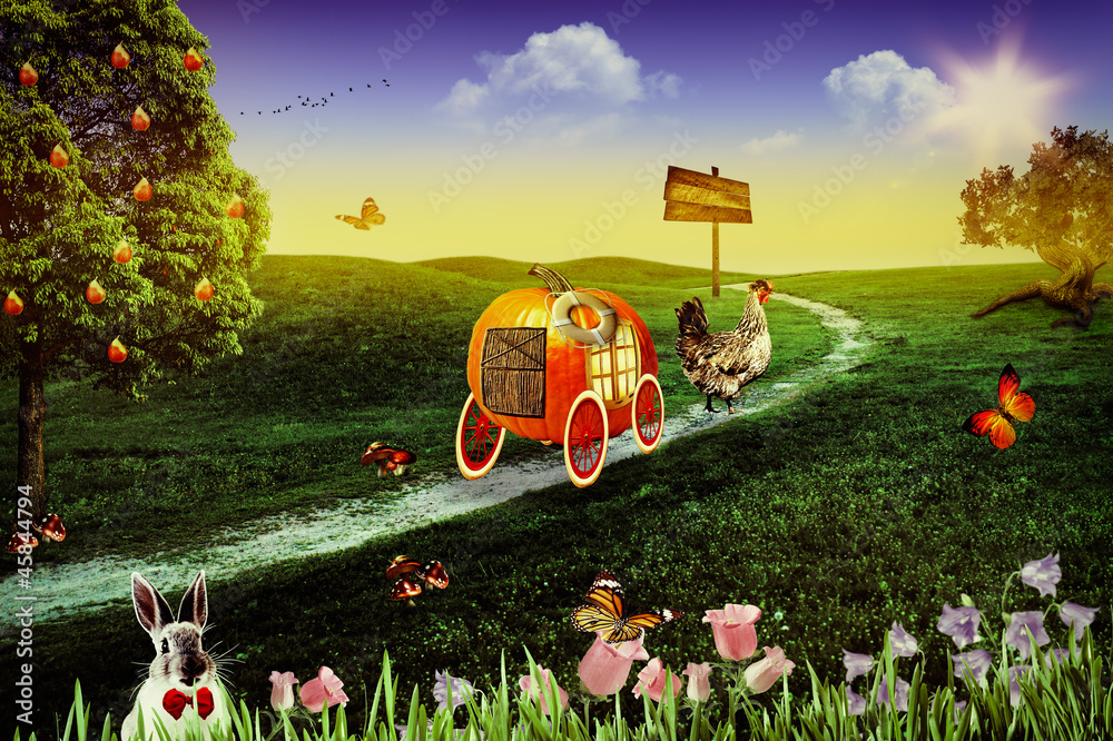 Wonderland. Abstract fairy tale backgrounds for your design Stock Photo ...