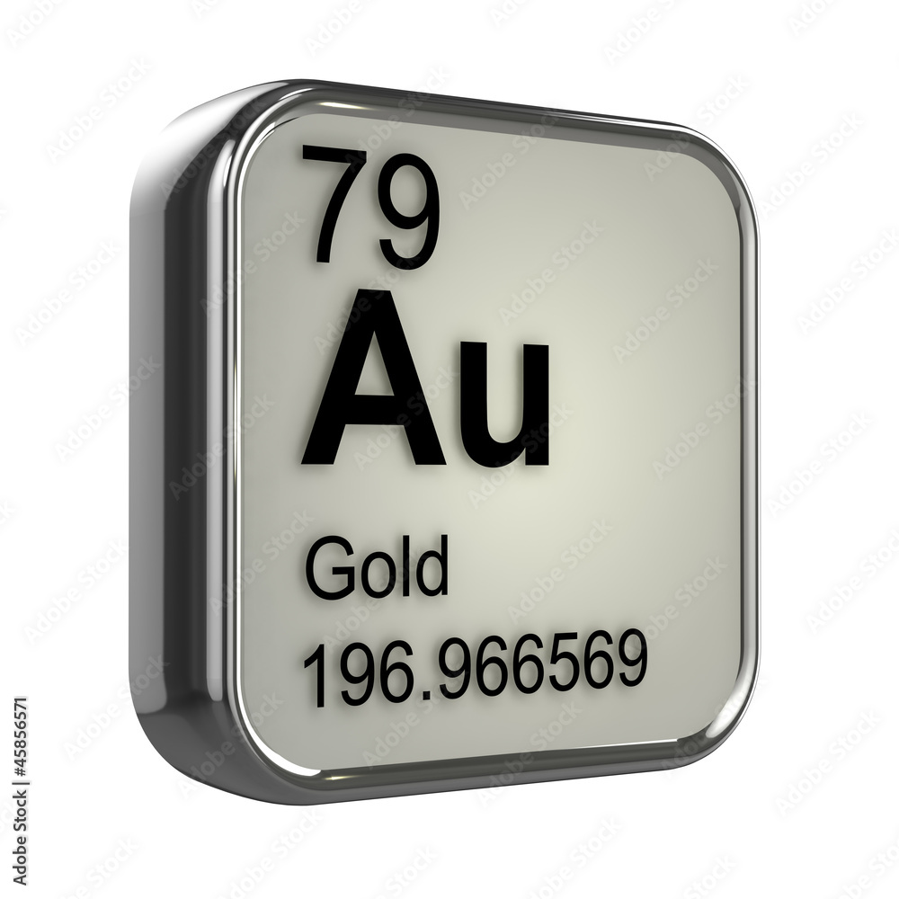 3d Periodic Table - 79 Gold Stock Illustration | Adobe Stock