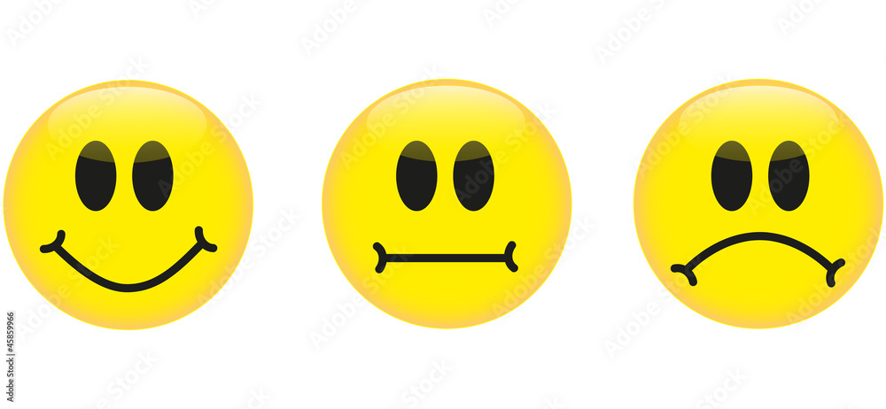 Gelbe Smileys - Vektorgrafiken Stock Illustration | Adobe Stock