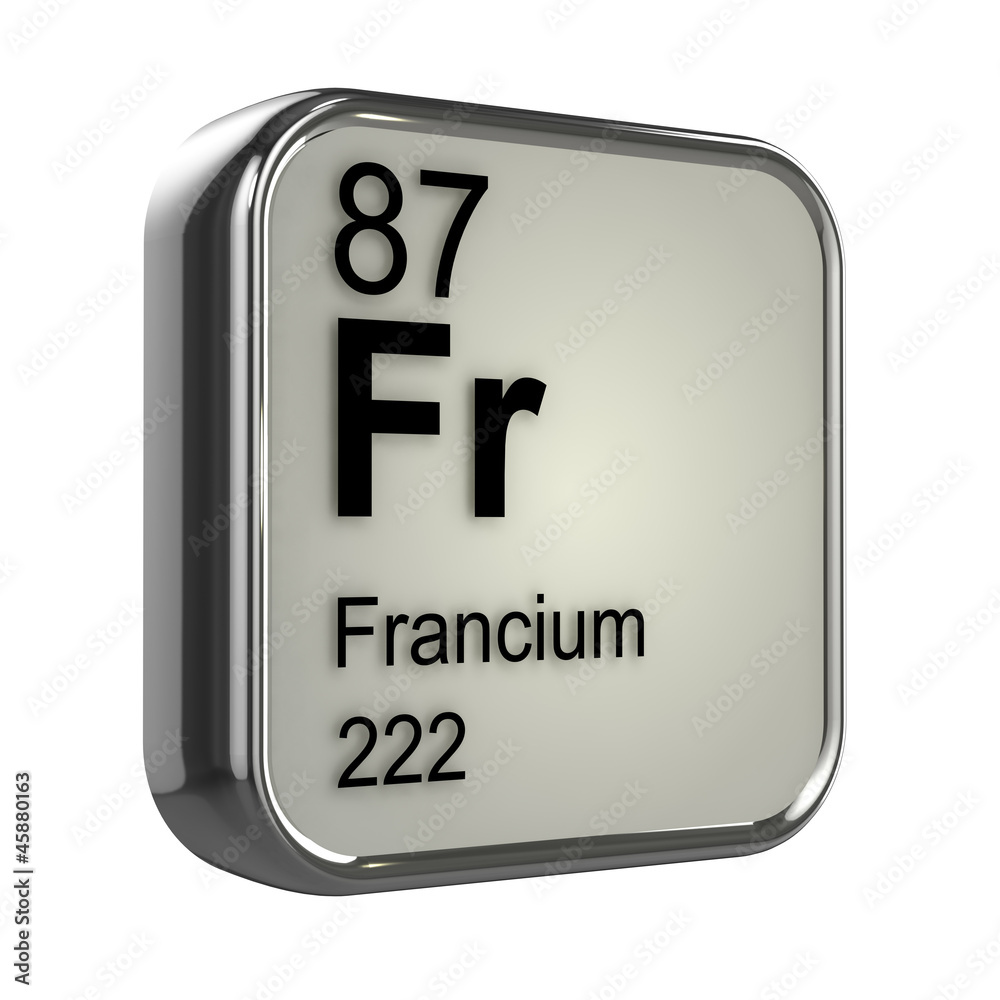 3d Periodic Table - 87 Francium Stock Illustration | Adobe Stock