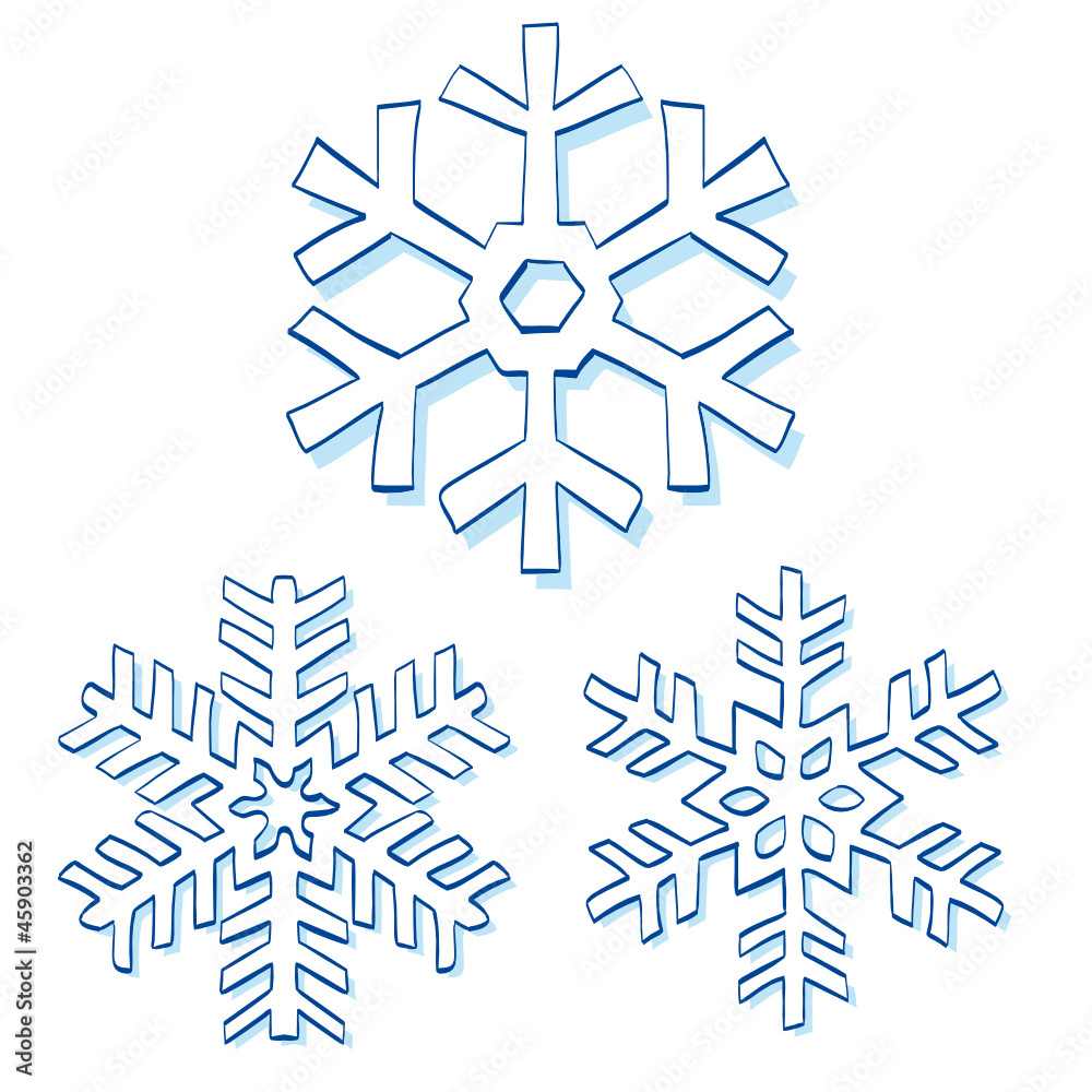 schneeflocken Stock Vector | Adobe Stock