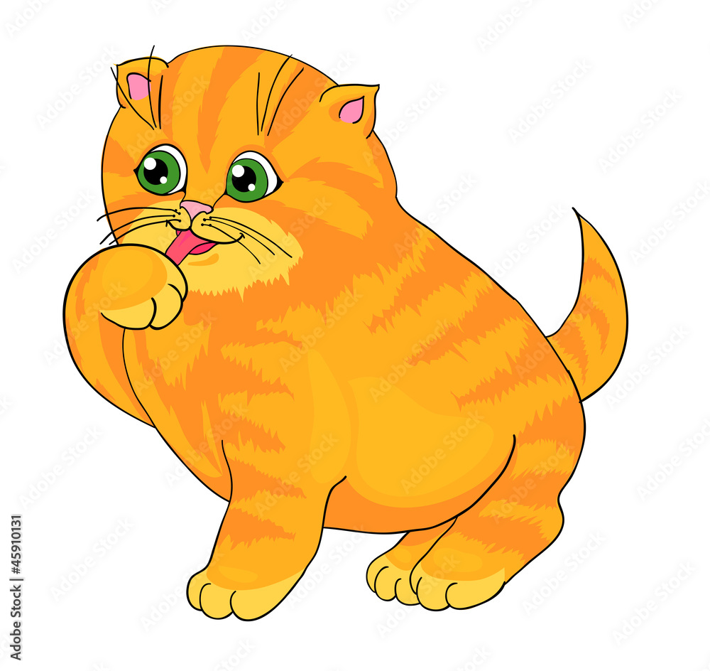 cartoon cat Stock Vector | Adobe Stock