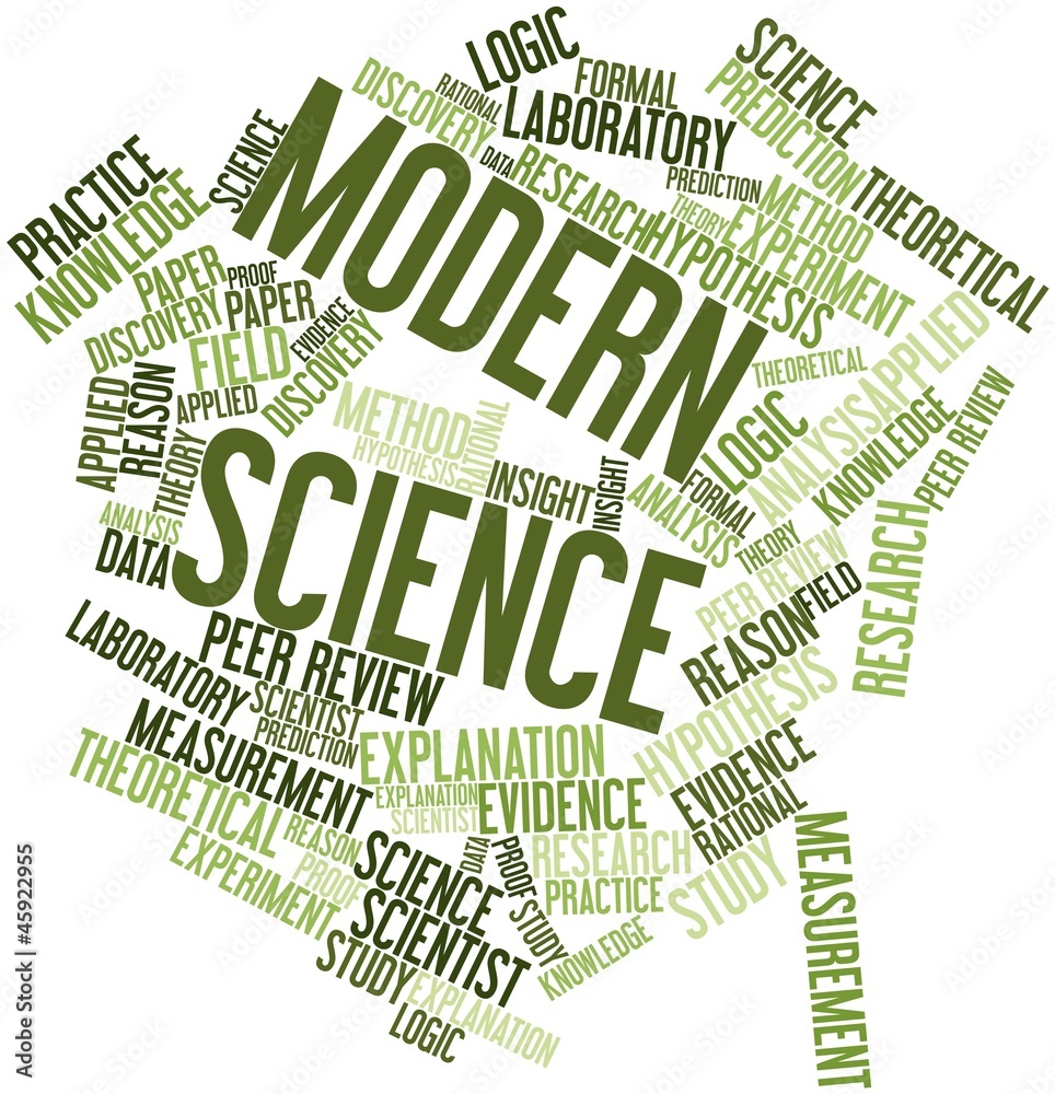 Word cloud for Modern Science Stock Illustration | Adobe Stock