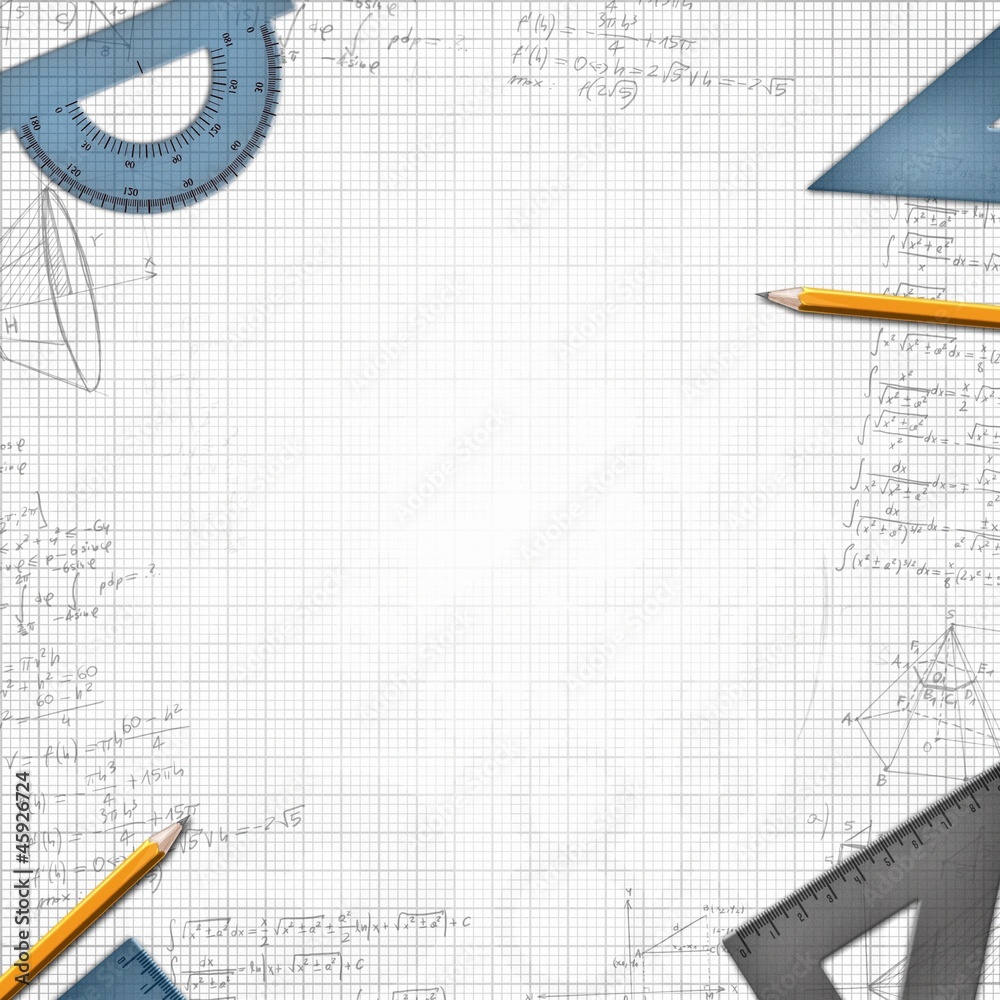 mathematic school background illustration Stock Illustration | Adobe Stock