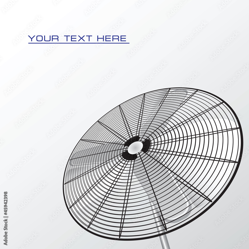 Floor Fan Stock Vector | Adobe Stock