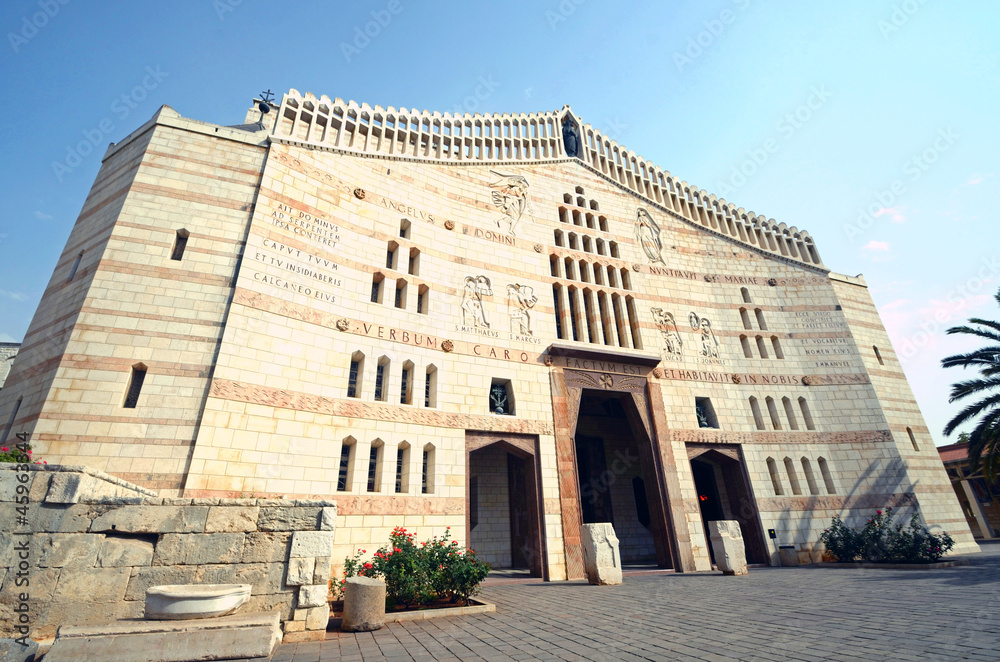 Basilica of the Annunciation in Nazareth,Israel Stock Photo | Adobe Stock