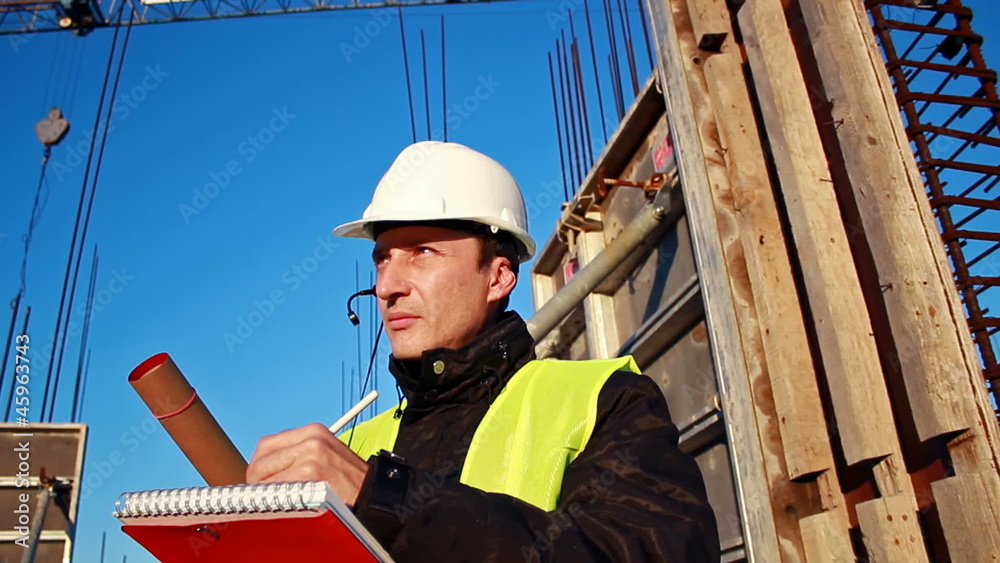 Construction supervisor Stock Video | Adobe Stock