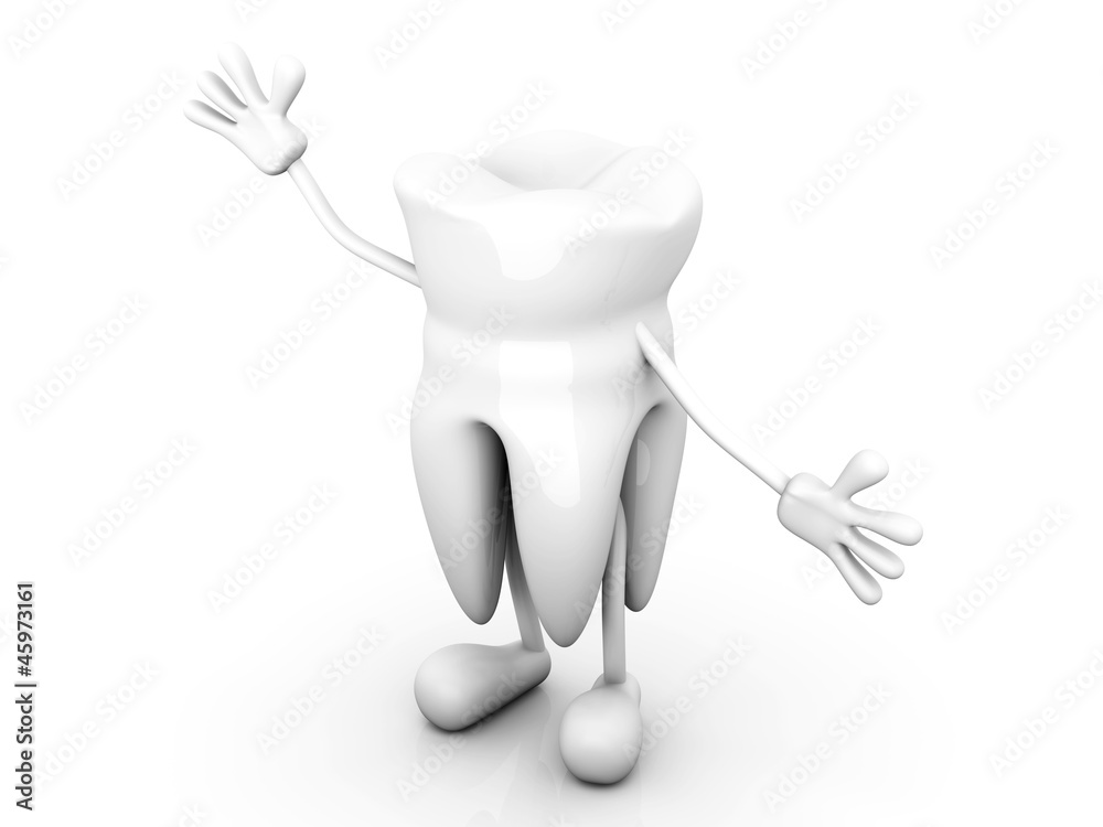 Cartoon Zahn Stock Illustration | Adobe Stock