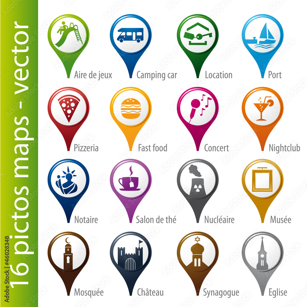 icons set, icônes, symboles, logos Stock Vector | Adobe Stock