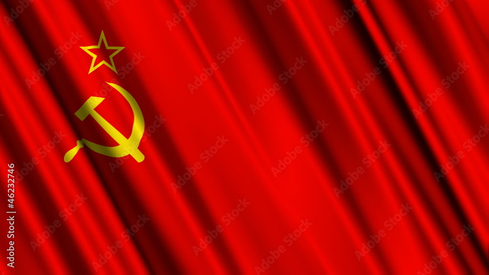 Soviet Union Flag looping animation Stock Video | Adobe Stock