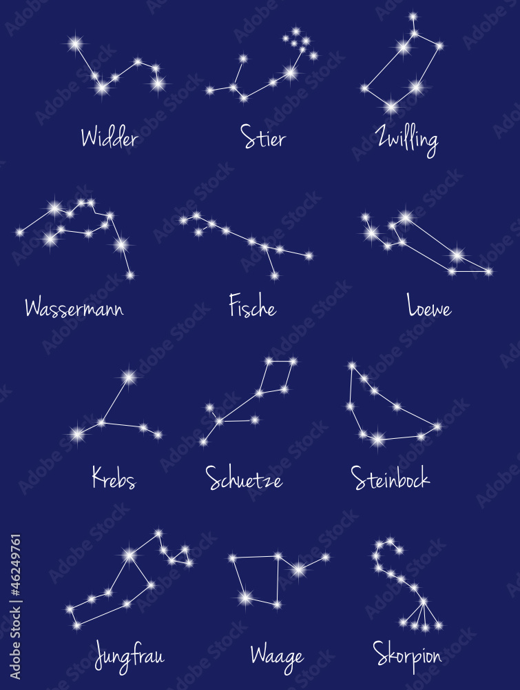 Sternzeichen Stock Vector | Adobe Stock