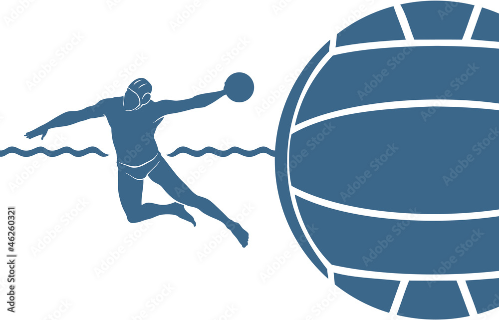 Water polo background Stock Vector | Adobe Stock