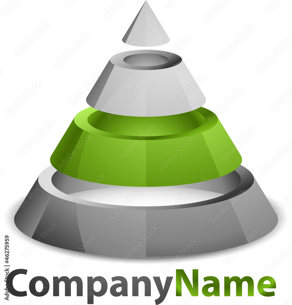 Pyramide Logo Stock Vector | Adobe Stock