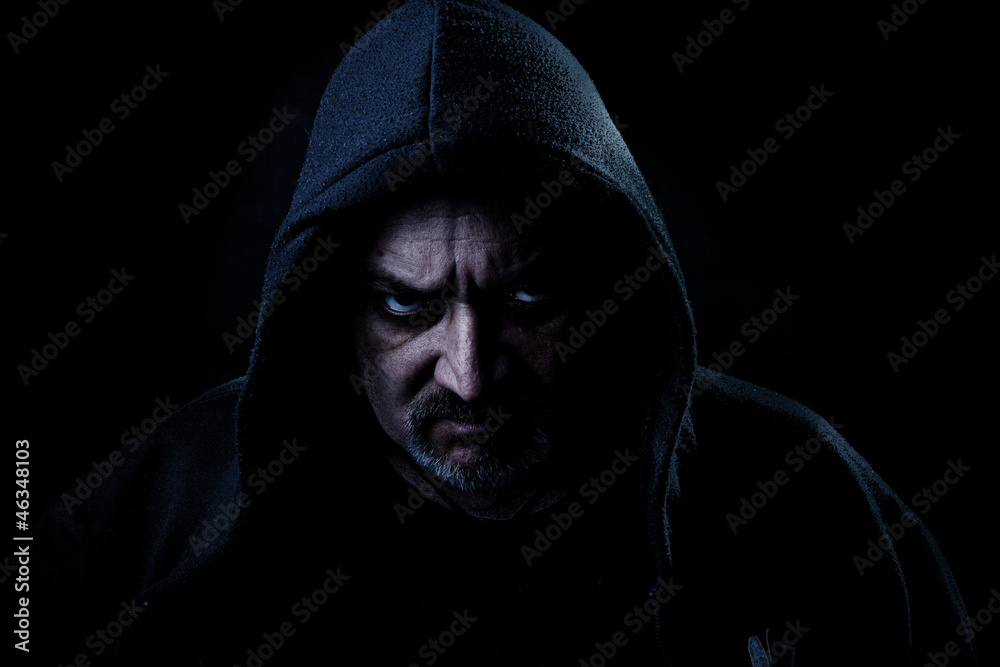 Mann schaut Böse Stock-Foto | Adobe Stock