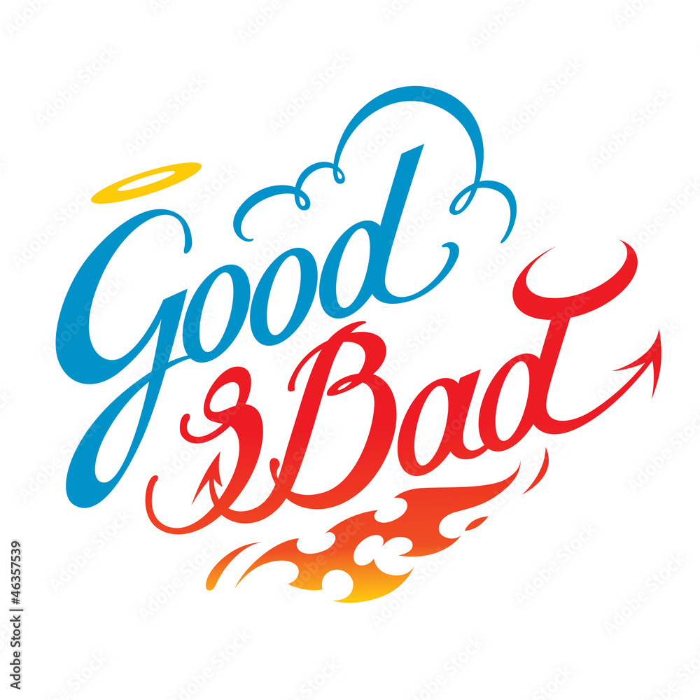 Good and Bad heaven and hell Stock Vector | Adobe Stock