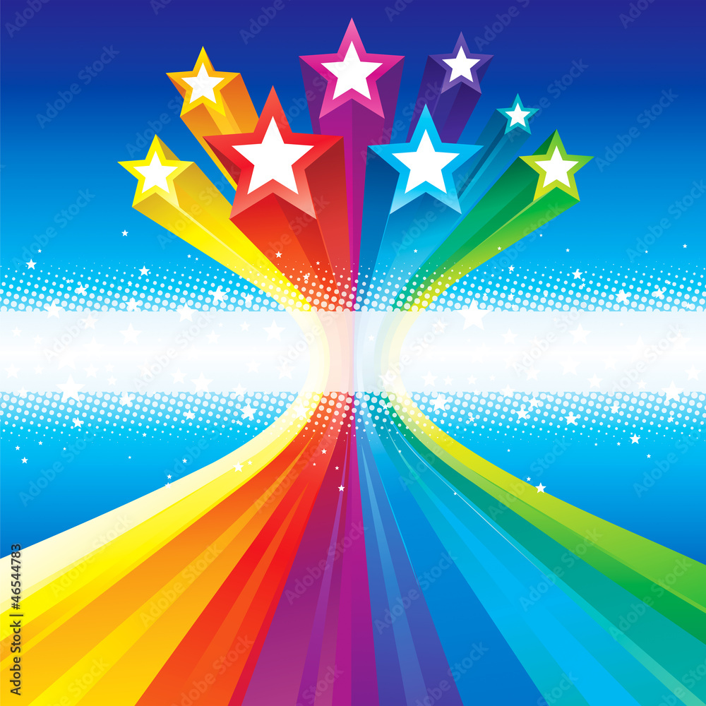 Funky Celebratory Stars Stock Vector | Adobe Stock