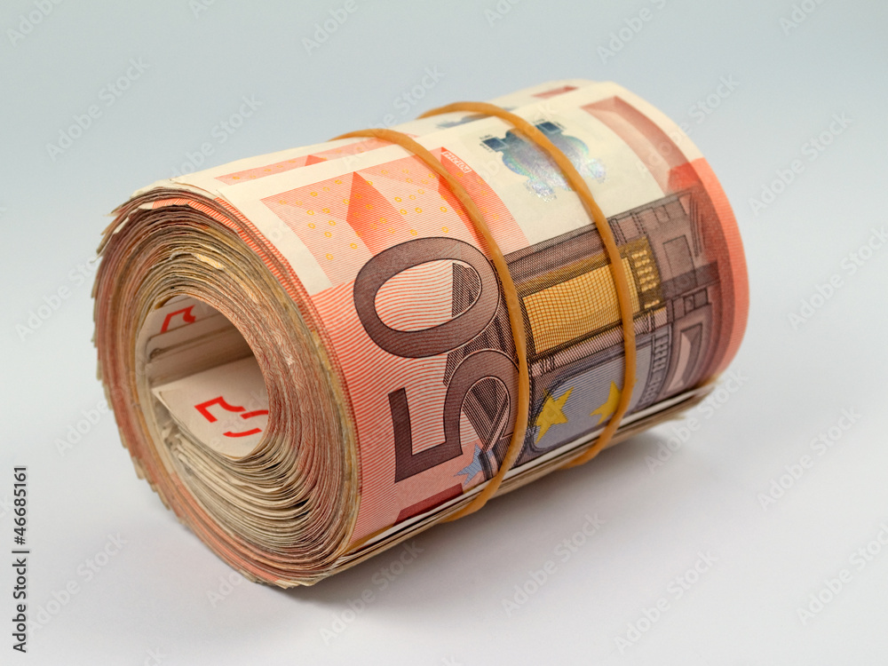 Geldrolle Stock-Foto | Adobe Stock