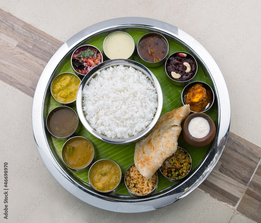 Indian Thali Stock Photo | Adobe Stock