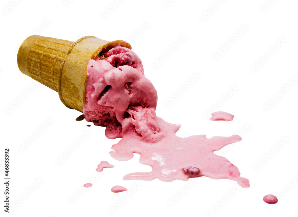 Spilling ice cream Stock Photo | Adobe Stock