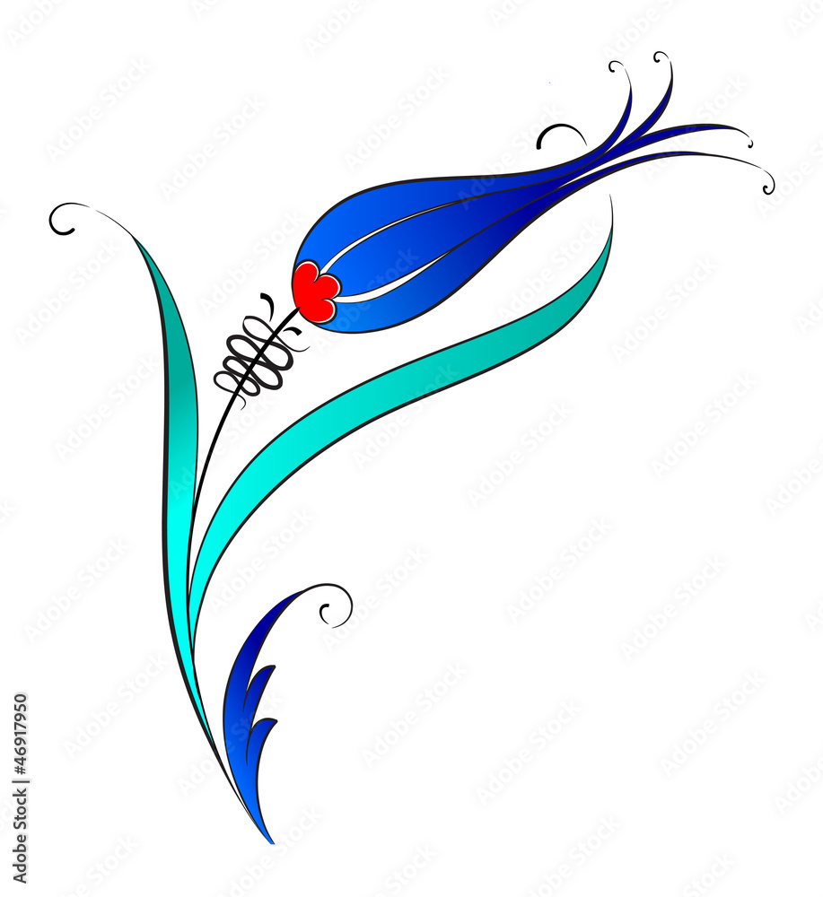 Vektörel Lale Deseni Stock Vector | Adobe Stock