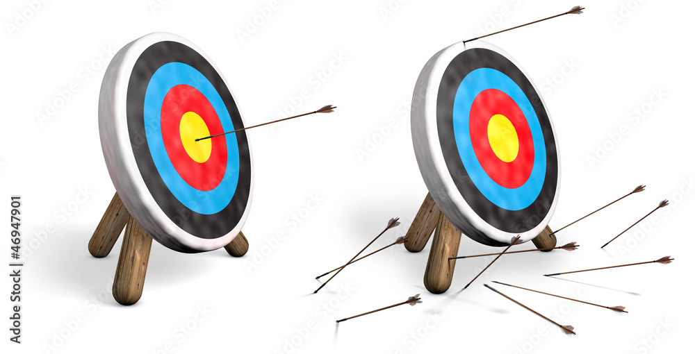 Targets on White Stock Photo | Adobe Stock