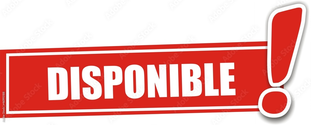 étiquette disponible Stock Vector | Adobe Stock