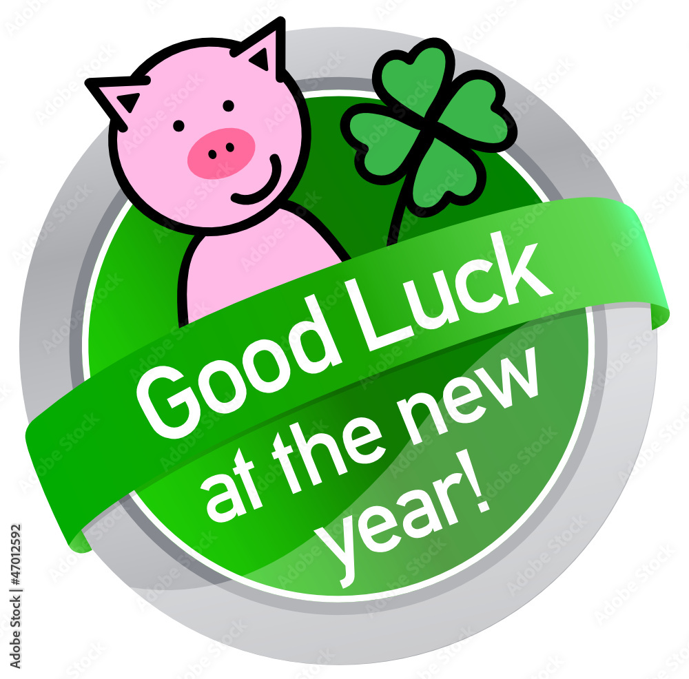 Good luck at the new year! Stock-Vektorgrafik | Adobe Stock