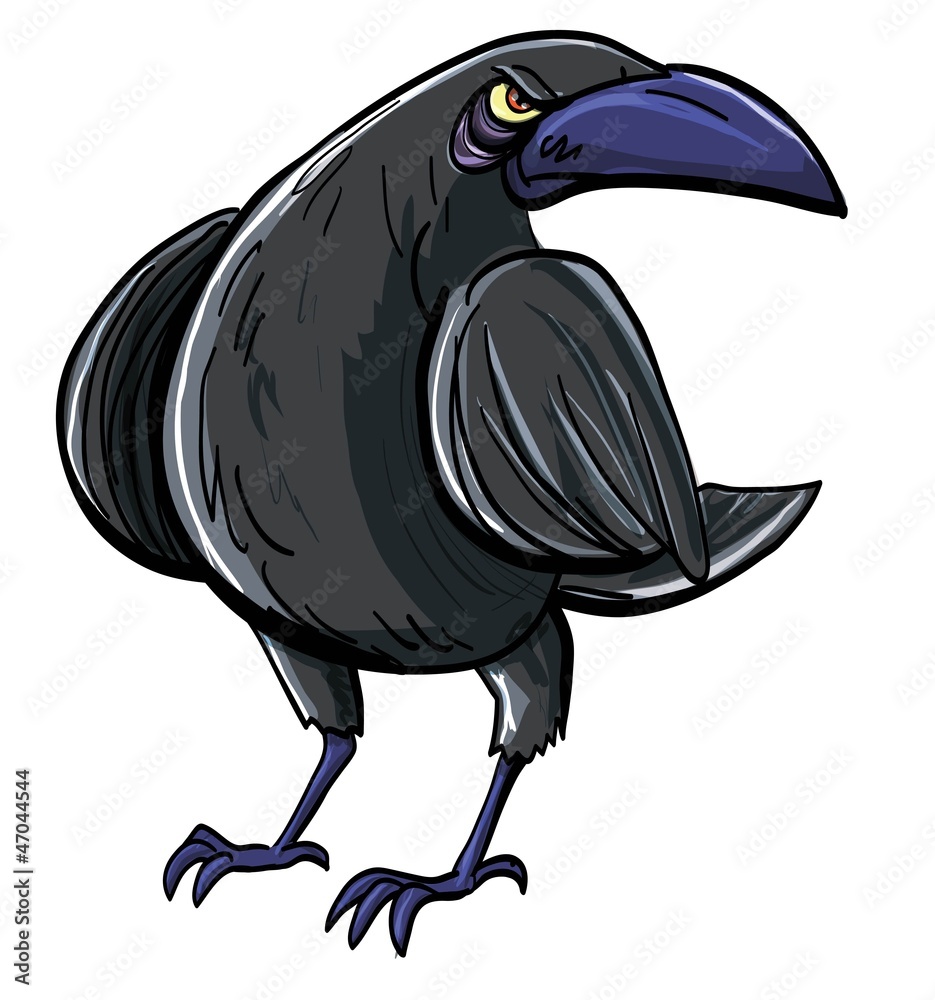 Evil Crow Cartoon
