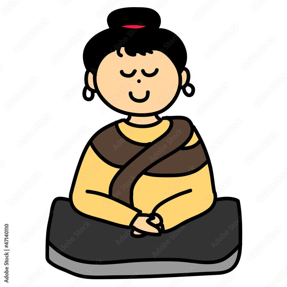 cartoon hand-drawn meditation Stock Vector | Adobe Stock cartoon hand-drawn meditation Stock Vector | Adobe Stock