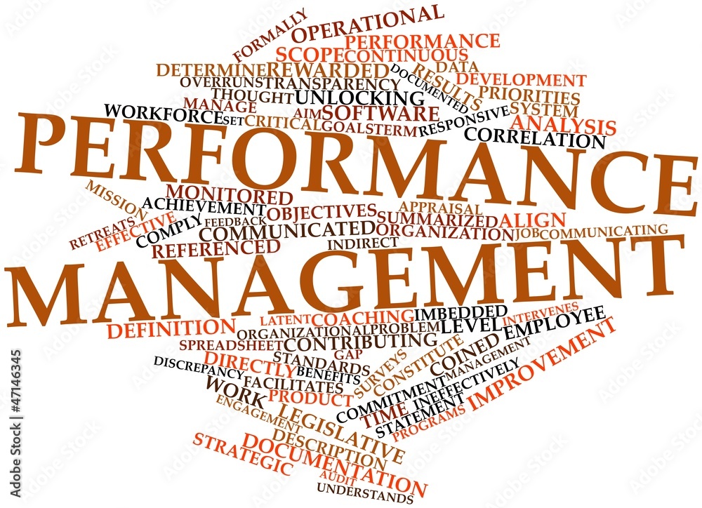Word cloud for Performance management Stock Illustration | Adobe Stock