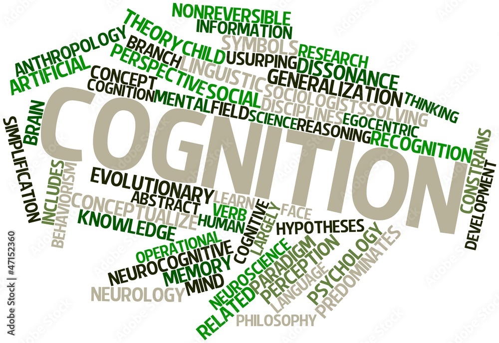 Word cloud for Cognition Stock Illustration | Adobe Stock