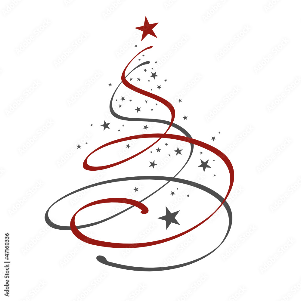 Weihnachtsbaum Stock-Vektorgrafik | Adobe Stock
