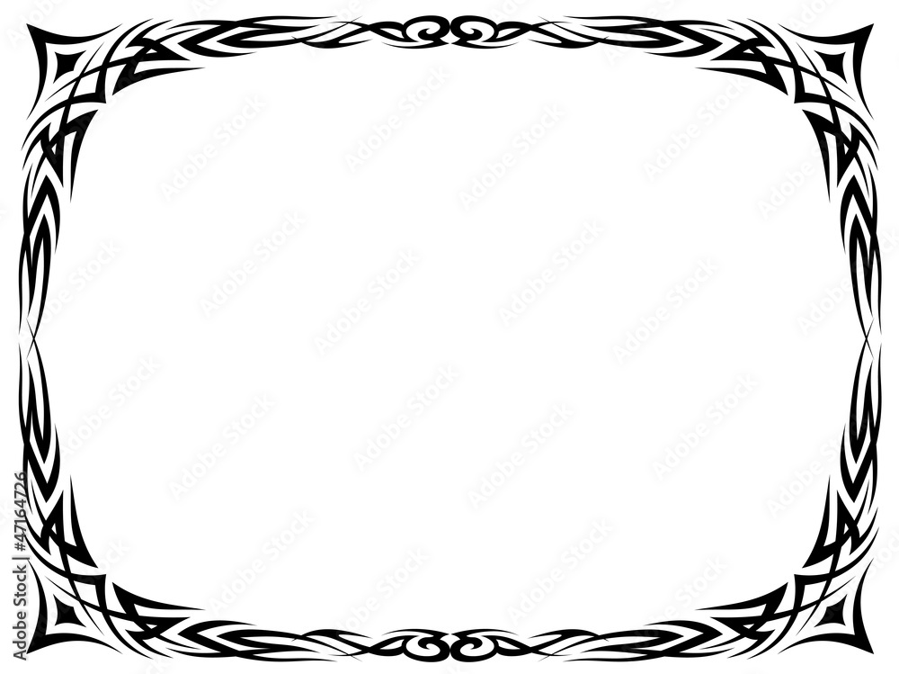 Simple Frame Tattoo Designs