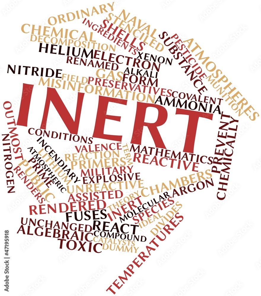 Word cloud for Inert Stock Illustration | Adobe Stock