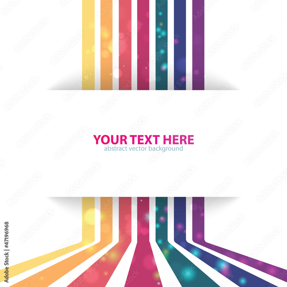 Rainbow Lines Background Stock Vector | Adobe Stock