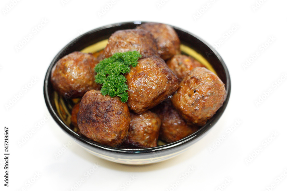 boulettes de boeuf Stock Photo | Adobe Stock