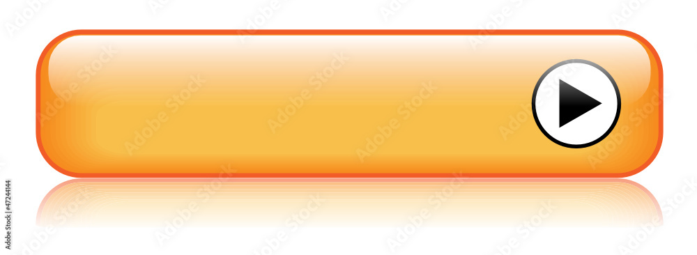 BLANK web button (square orange gel template) Stock Vector | Adobe Stock
